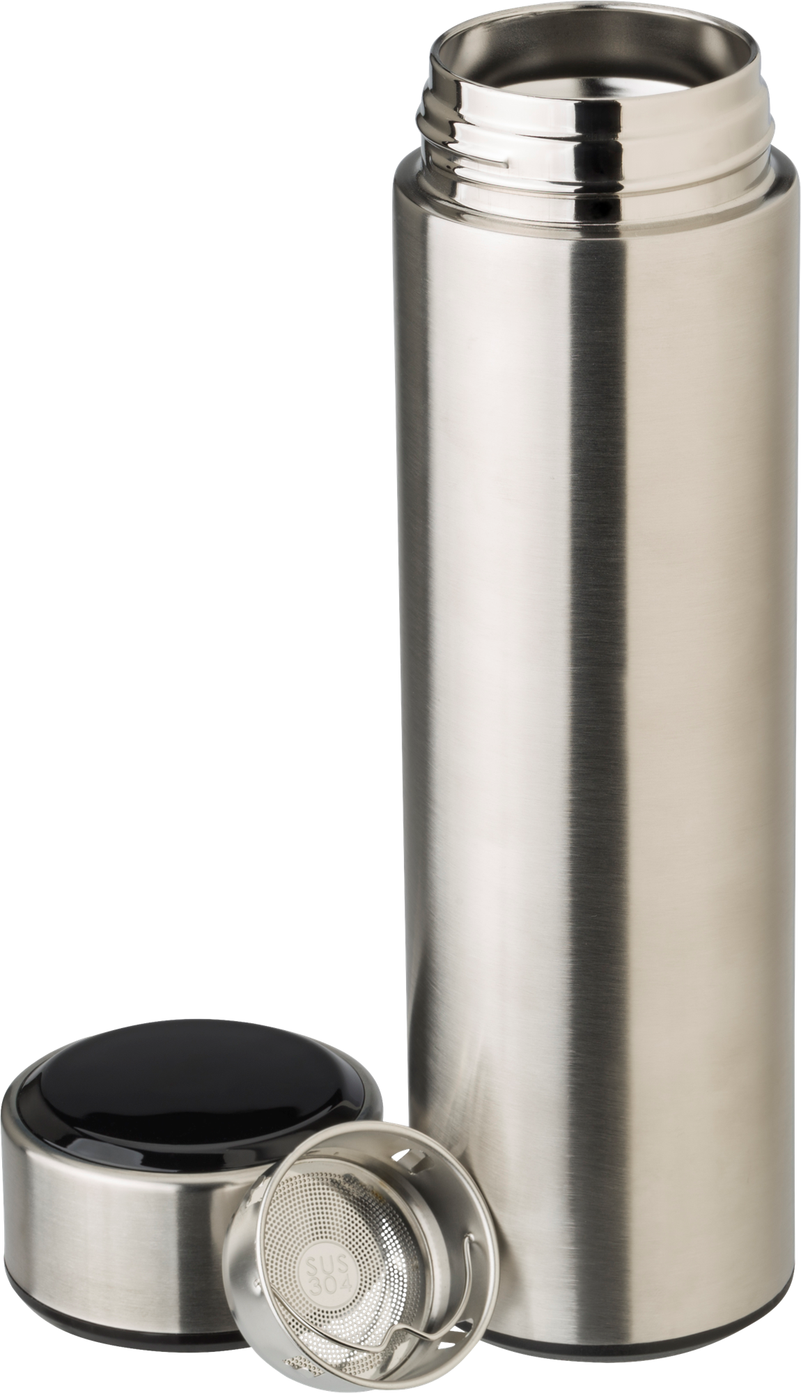 427380 - Stainless steel thermos bottle with LED display (450ml ...